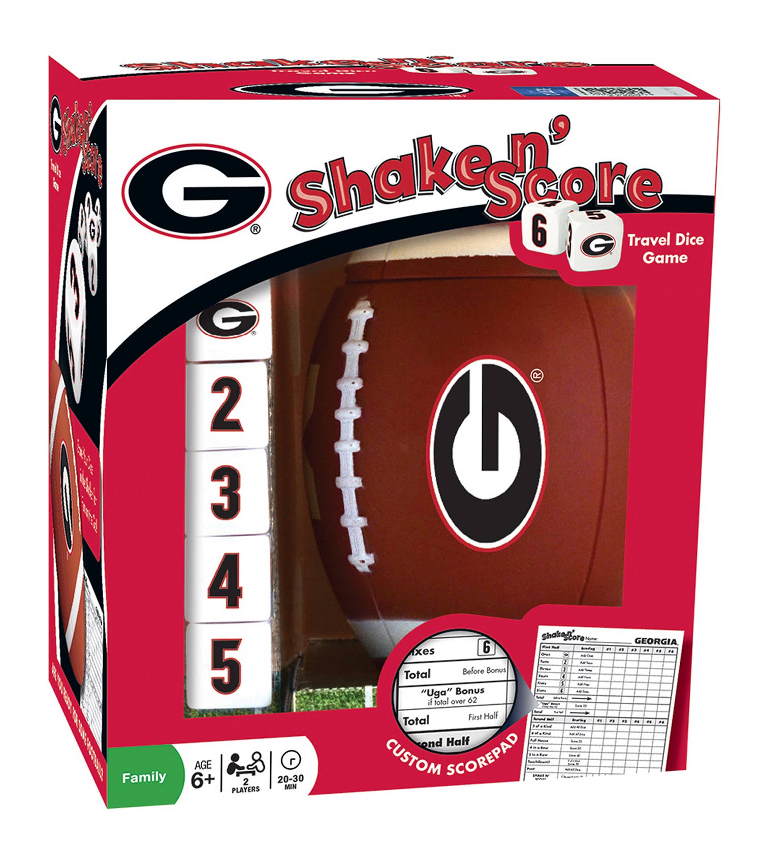 Georgia Bulldogs NCAA Shake N' Score – Honeybee's Shead